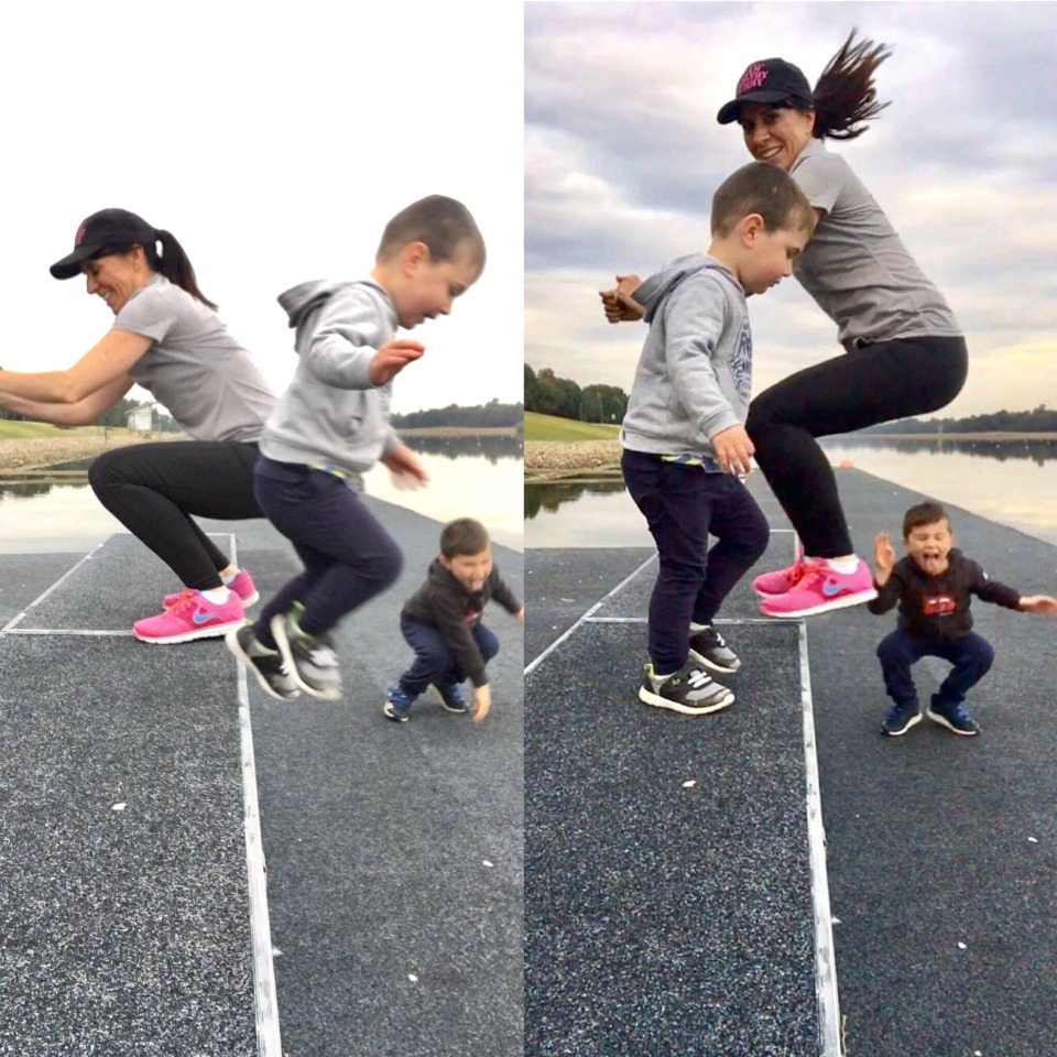 Do exercises with your kids to stay on track and have fun as a family