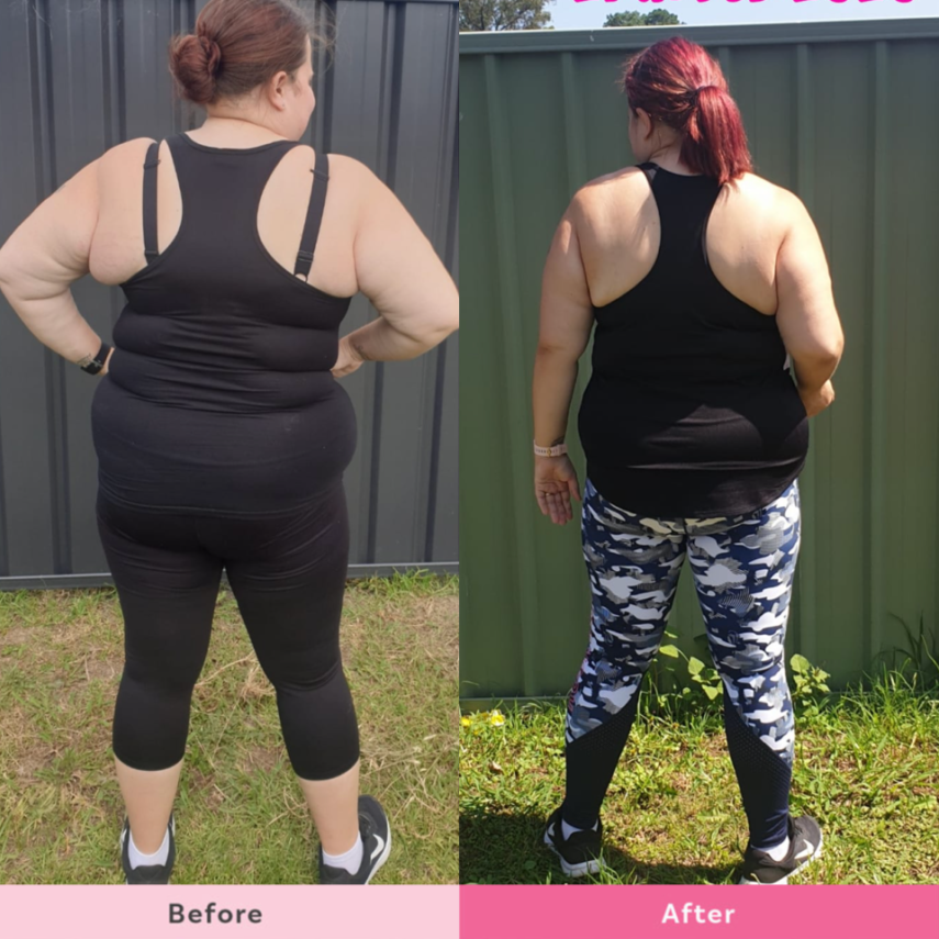 Weight loss mum's MIND BLOWING back comparison after just 4 months